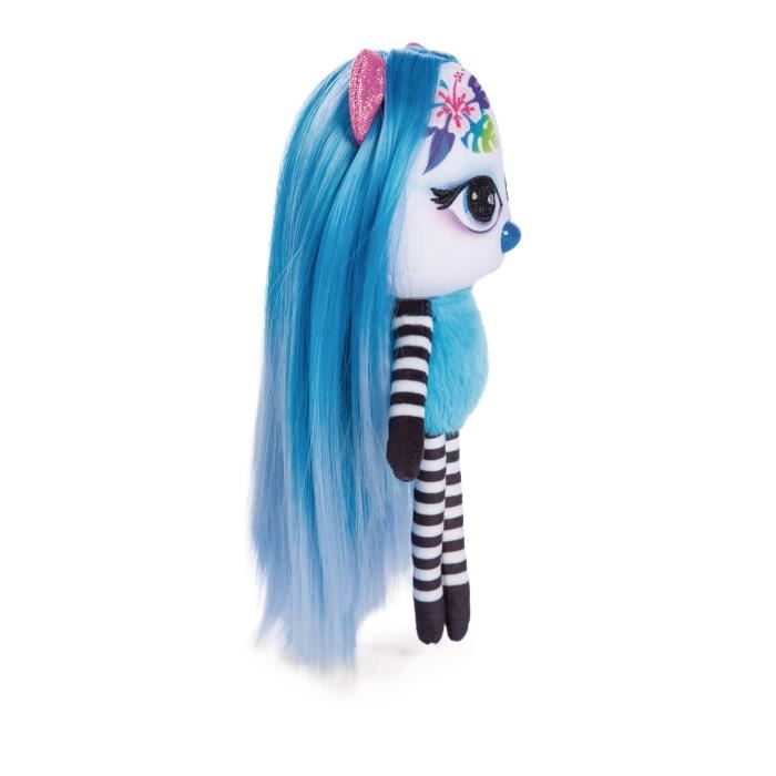Poupée en peluche - Nici - Pixidoos Nali - 20 cm - Noir/Bleu ...