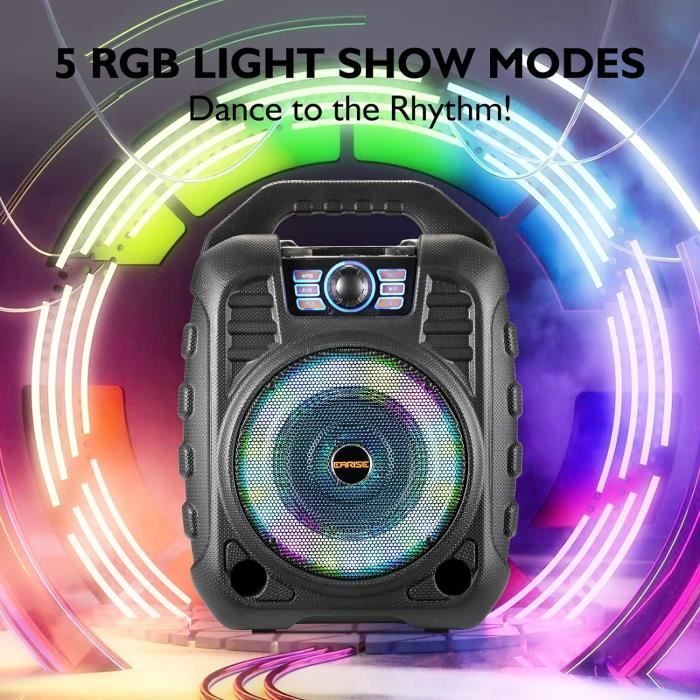 Earise T26 Rgb Enceinte Bluetooth Portable Avec Microphone Sans Fil ...