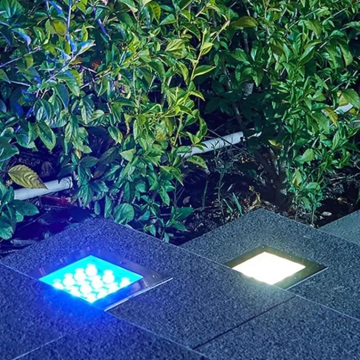 Carré Led Lumière Souterraine Extérieur Lampe Encastrée Dans Le Sol ...