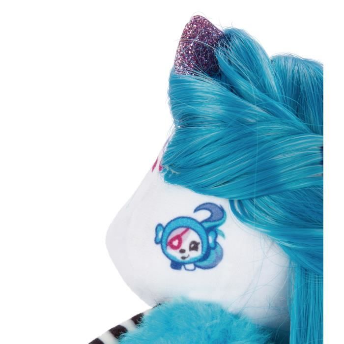 Poupée en peluche - Nici - Pixidoos Nali - 20 cm - Noir/Bleu ...