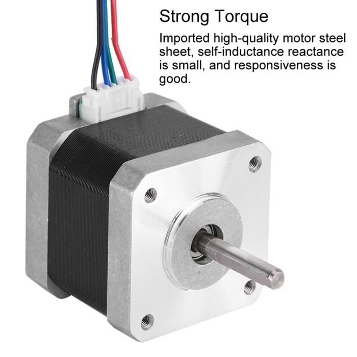 Moteur pas à pas 3D Printer Stepper Motor, 1.68A High High Stepper ...