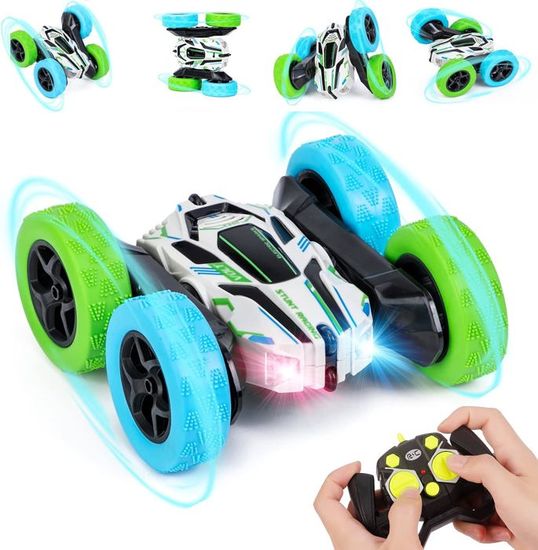 Rc Voiture Telecommandé Enfant 360° Rotation Stunt Car Voiture Radiocommandee Avec Led, 2.4Ghz ...