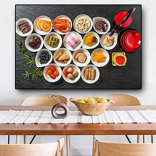 Tableau Murale Fruits Légumes Cuisine Supplie Cuisine Toile Tableau ...