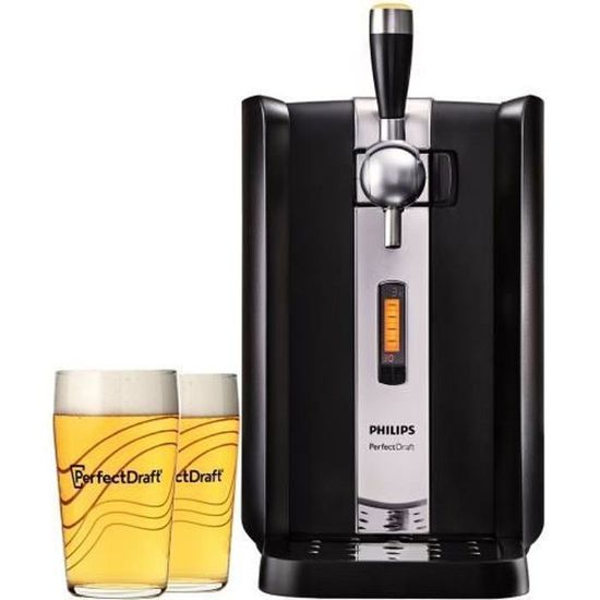 Pack Tireuse à bière PerfectDraft HD3720/26 + 2 verres PerfectDraft ...