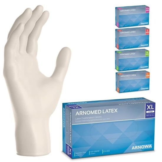 Gants Latex Jetables Xl, Blanc, Gants Chirurgicaux Jetables Non Poudrés ...
