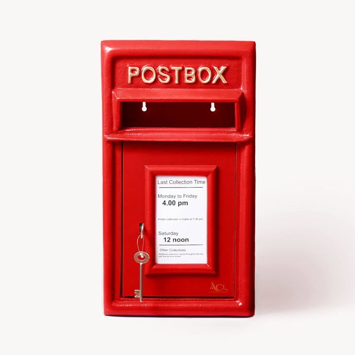 Acl Royal Mail Box Boîte Aux Lettres Rouge Avec Serrure Boîte Aux ...