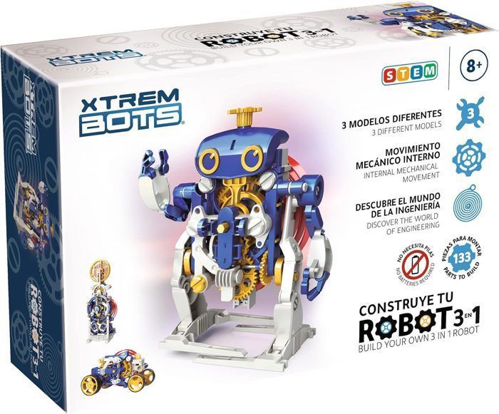 Xtrem Bots - Robot à Monter 3 en 1 |Kit robotique pour Enfants 8 Ans ou ...