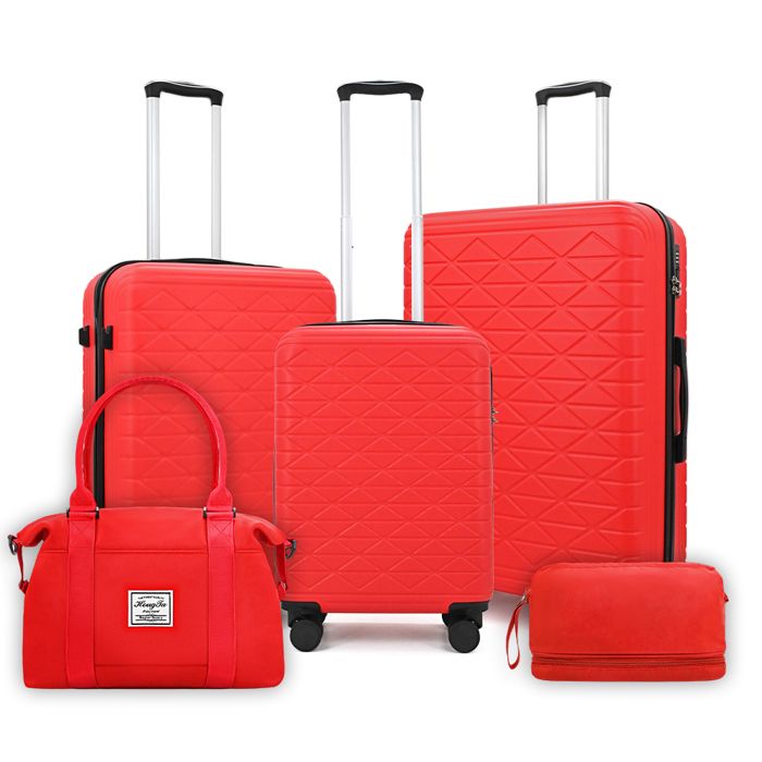 Set de 5 Valises de Voyage (55/65/75cm) -Ultra Légere Rigide Bagage ...