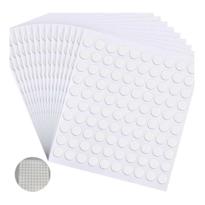 Points Adhésifs Double Face - Transparent - Pack de 1000 - Diamètre ...