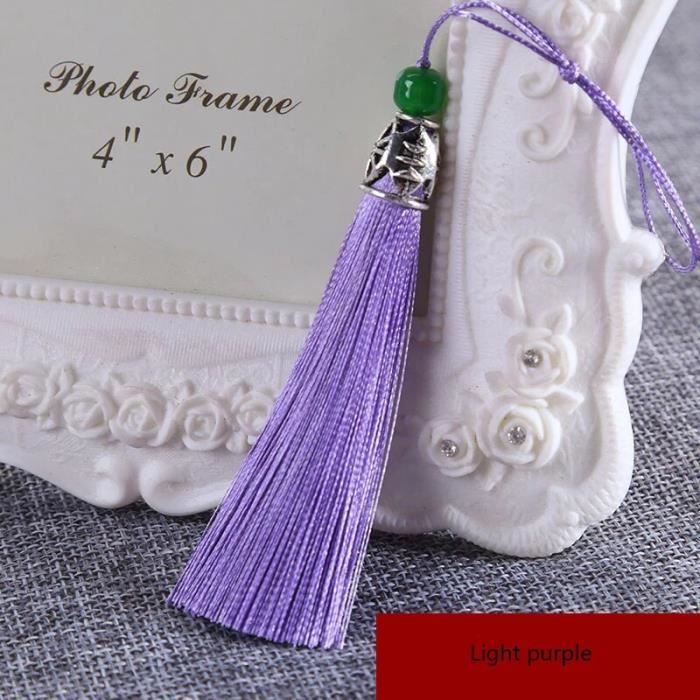 Tissu,Glands en Polyester Perlé de 8cm,Petit Pendentif à Franges pour ...