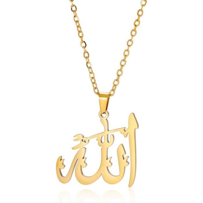Islamique Musulman Allah Couches Colliers Pour Femmes En Acier ...