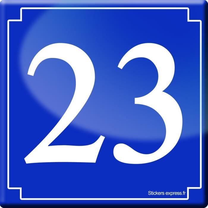 Autocollant/sticker - numéroderue23 - 10x10 cm - Cdiscount Bricolage