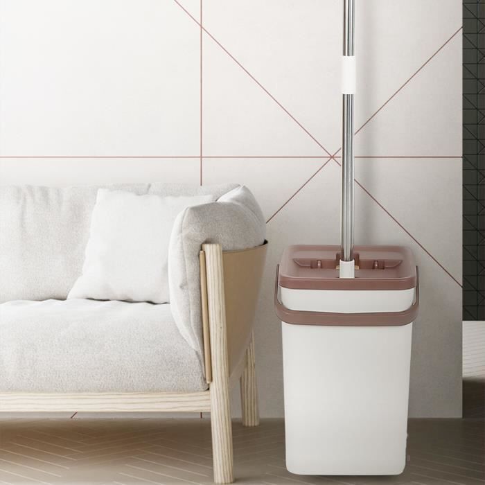 Smart Mop Compact, Balai à tête pivotante 360°, Seau à double ...