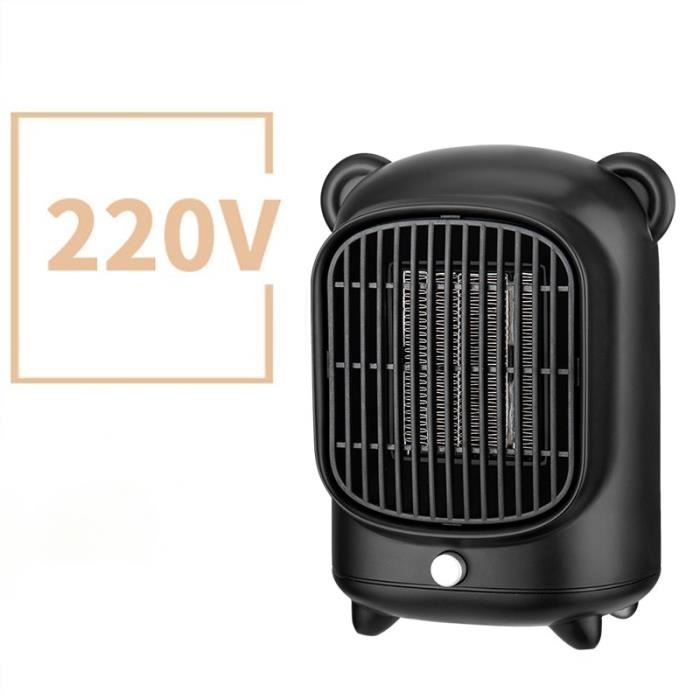 EU - Noir-220v - Mini Radiateur Électrique Portable En Céramique, 110v ...