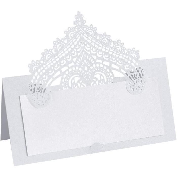 Cartes De Table, 50Pcs Cartes De Nom Anniversaire Cartes De Placement ...