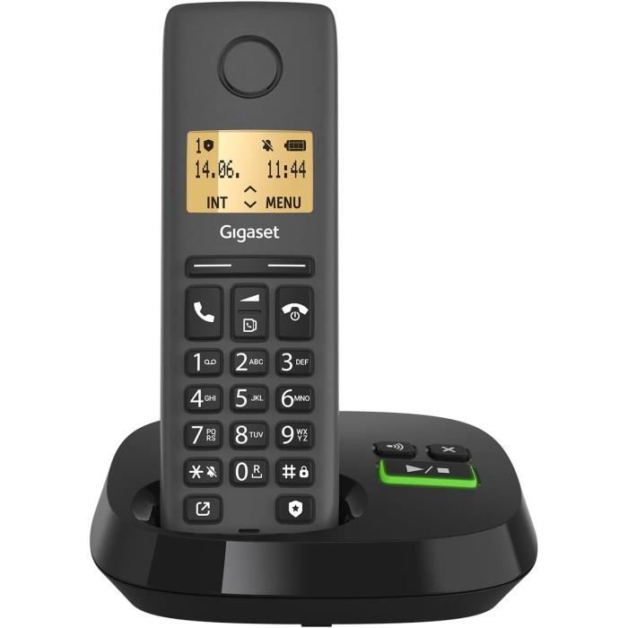 Téléphone sans fil Téléphone DECT avec répondeur Écran rétro-éclairé ...