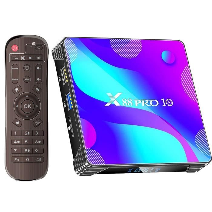 Android TV Box, EASYTONE Smart TV Box Android 11.0 4 Go de RAM 64 Go de ...