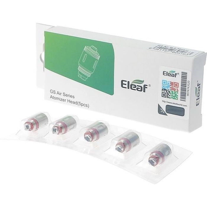 Eleaf GS Air series Atomizer head 5 pcs Un pack de 5 résistances pour ...