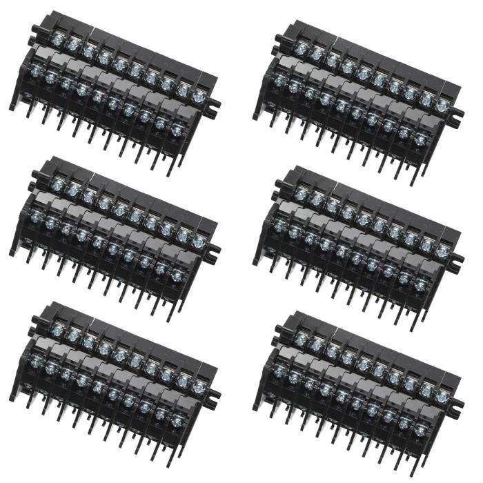 GOTOTOP Bornier assemblé à pince Bornier à vis TBD-10 Rail Combiné ...