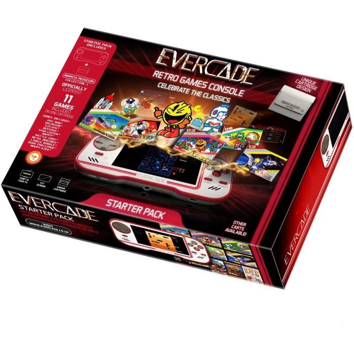 Blaze Evercade Starter Pack : Console Rétro Portable + Cartouche N°02 Namco vol.1 Incluse ...