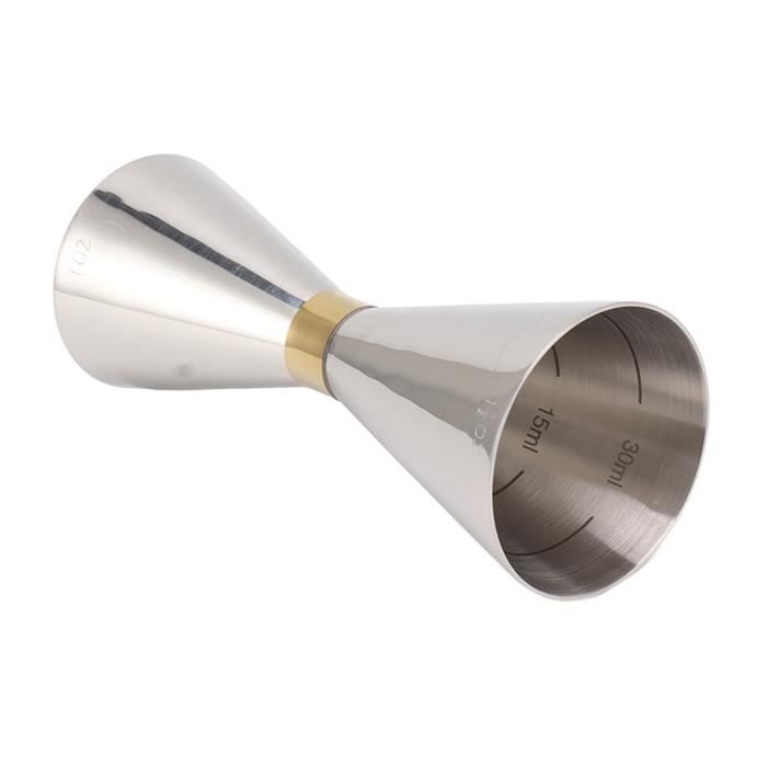 KIMISS Doseur à double cocktail Cocktail Jigger Tasse à mesurer en ...