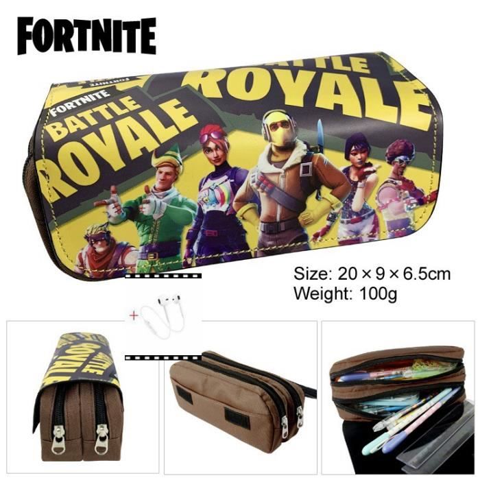 Fortnite Trousse, Double-Layer Grande Capacité Sac à Stylos Trousse à ...