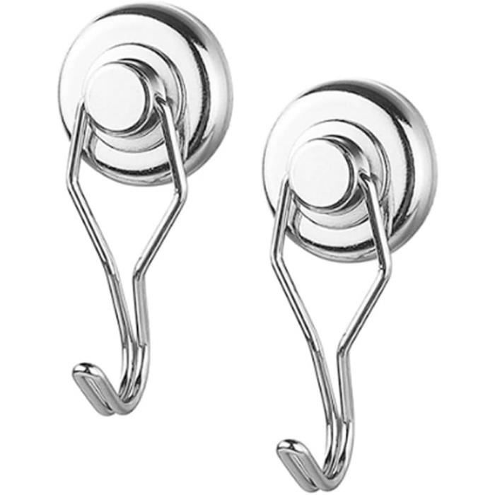 2Pcs Crochets Magnétiques-Aimant Crochet,Aimants Puissants Crochets ...