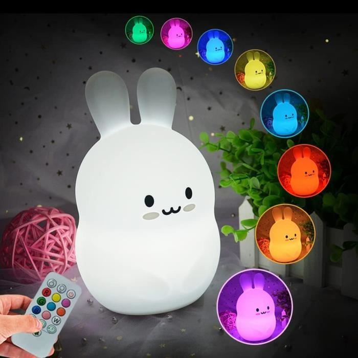 Lapin Veilleuse Pour Enfants-Lampe De Chevet Chambre Décoratives ...