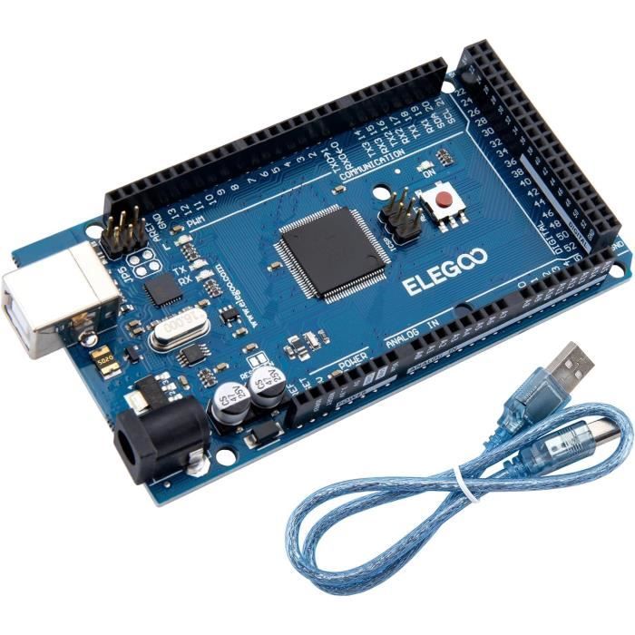 Carte Mega R3 Atmega Modèle De 2560 Et De 16U2 Board Bleu Avec Câble ...