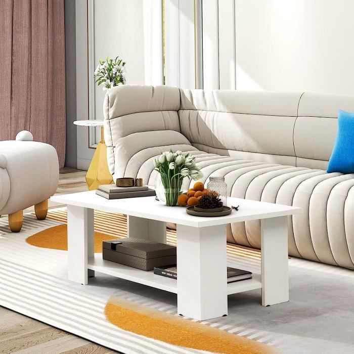LIFEZEAL Table Basse Simple et Élégante avec Structure Solide, Table de ...
