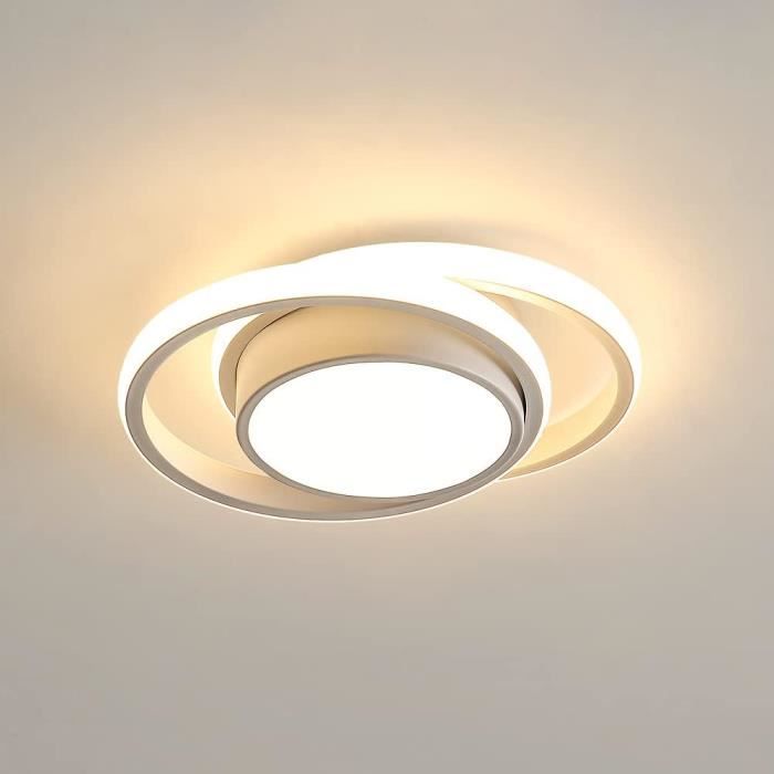 Plafonnier LED Moderne, Luminaire Plafonnier Rond, Blanc Chaud 3000K ...