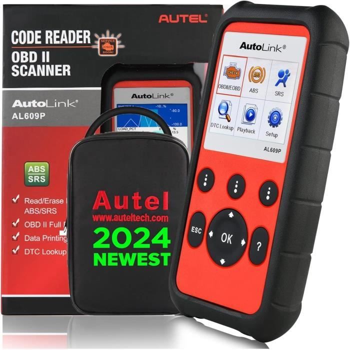 Autel AutoLink AL609P ABS SRS + Can OBDII Diagnostic Scanner ...