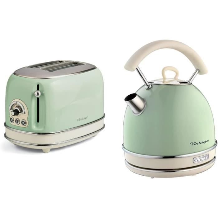 Ariete Vintage 155 Grille-Pain design 2 Tranches avec Pince, 6 Niveaux ...