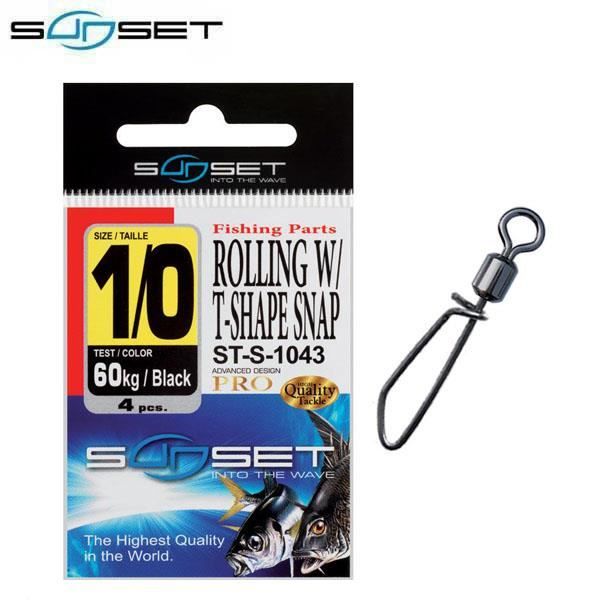 AGRAFE SUNSET ROLLING W / T-SHAPE SNAP ST-S-1043 Modèle: 1/0 ...