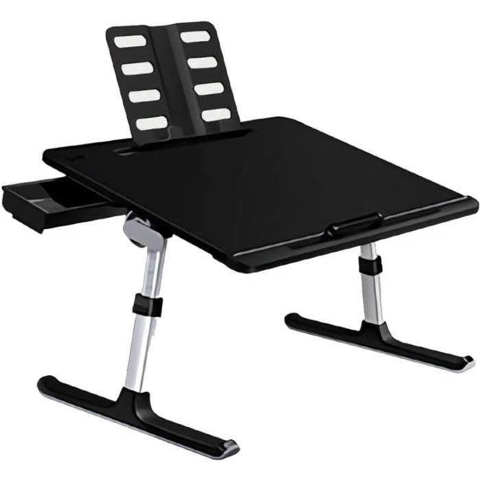 Bureau De Lit Portable Pliable En Cuir, Table De Bac De Lit For ...