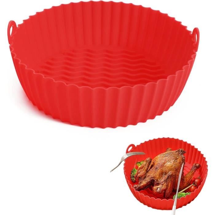 Panier En Silicone Réutilisable, Pot En Silicone Pour Friteuse À Air ...