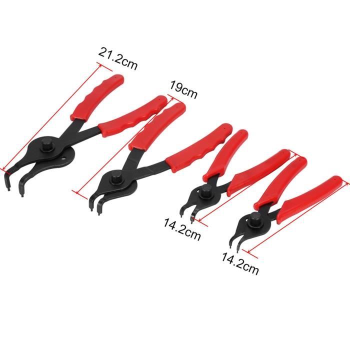 Pince à circlips, 11PCS Universal Mechanics Pince à circlips interne et ...