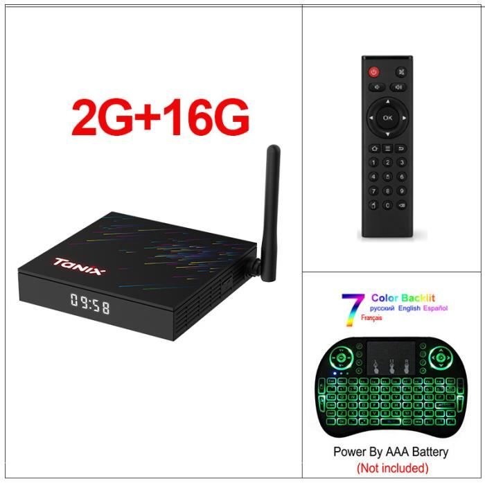 2g16g Add I8 Boîtier Smart TV TX68 Allwinner H618 Android goBoîte de télévision intelligente ...