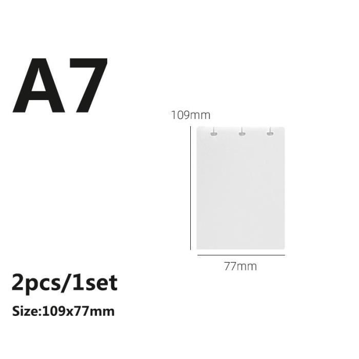 RELIURE- COUVERTURE,Cover A7--carnet de notes à feuilles mobiles, 12 ...