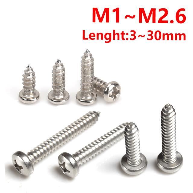VISSEUSE - DEVISSEUSE,M1.4-5mm (100pcs)--Vis à tête cylindrique en ...