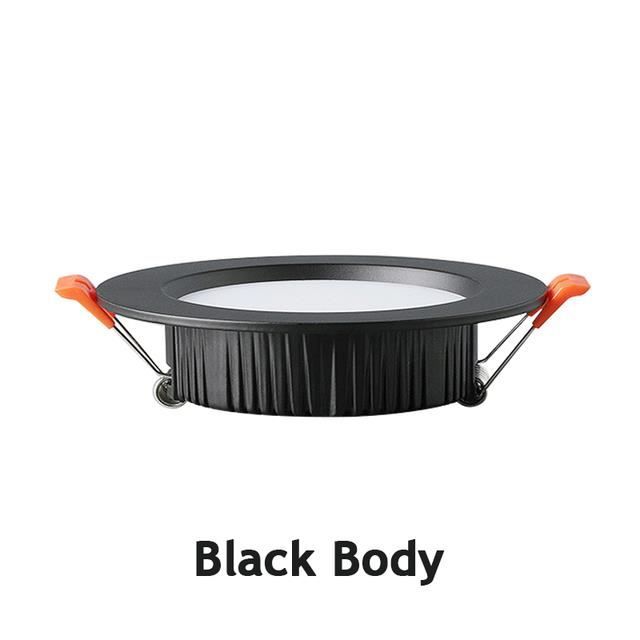 Downlight,Black body-9W 12V-Warm white 3000K--Led Downlight 110v 200 ...