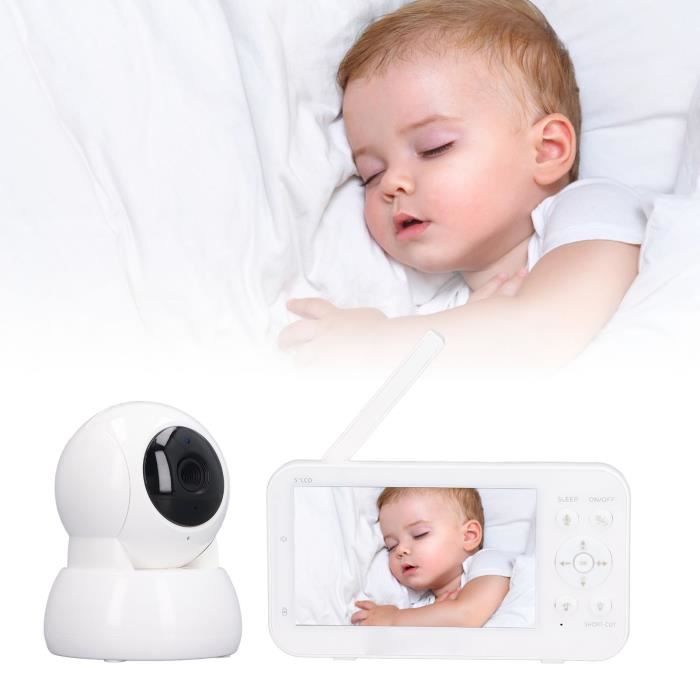 Zerodis Moniteur bébé avec vue nocturne Moniteur pour bébé sans fil 5 ...