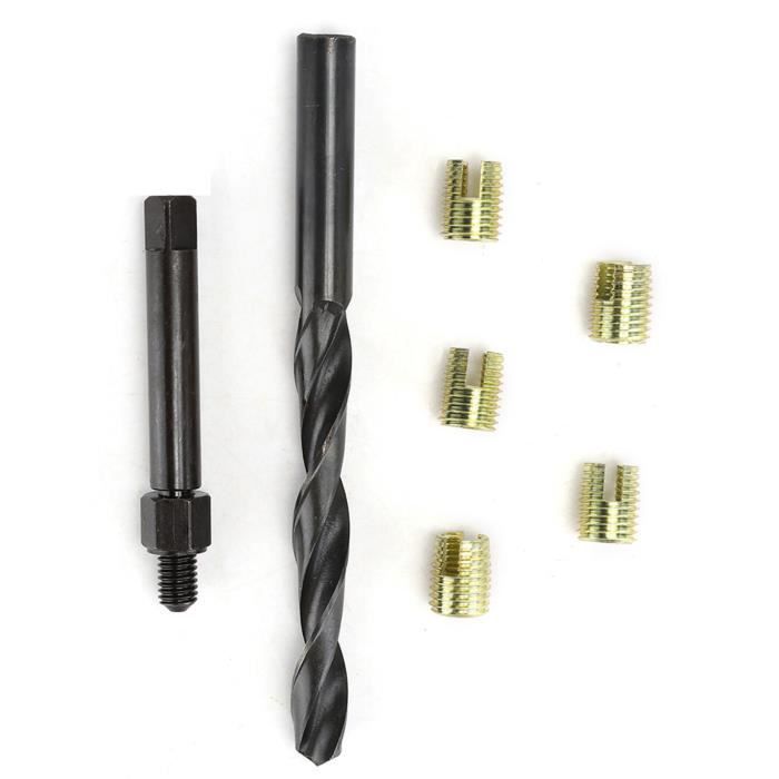 Zerone Insert fileté Kit de réparation de filetage 12 pièces M8 x 1,25 ...