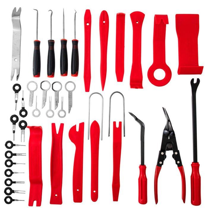 Kit outils démontage garniture voiture - MICH - 39 pièces - Nylon ...
