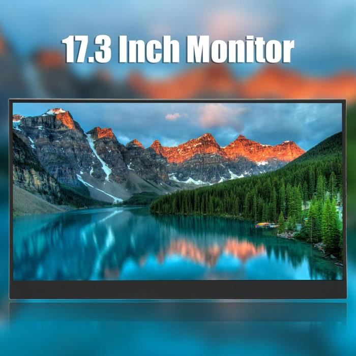 Moniteur Portable,17 Pouces, 1920 X 1200 144 Hz Eye Care Screen Type C Gaming Monitor, Dual ...