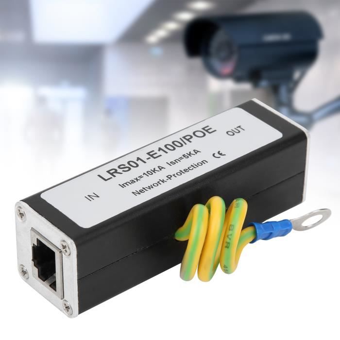 Protecteur de surtension Ethernet, parafoudre réseau POE Caméra IP ...