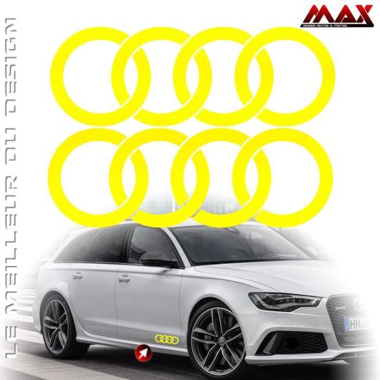 2 Stickers AUDI A1 A3 A4 A5 A6 Q3 Q5 Q7 TT RS 280x96 mm autocollant ...
