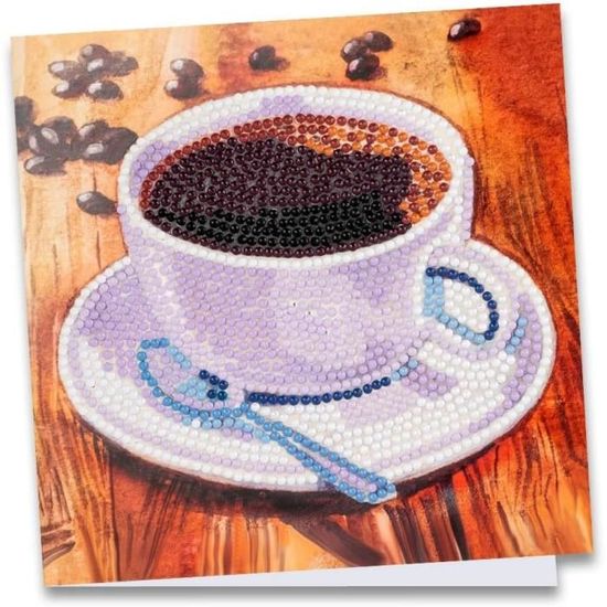 Diamond Painting Carte De Vœux | 16 X 16 Cm | 370 G-M² | Enveloppe Et ...