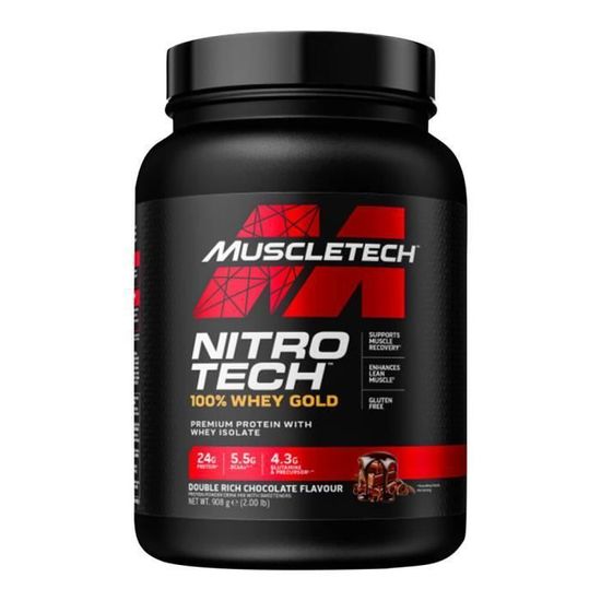 Whey isolate MuscleTech - Nitro-Tech Whey Gold - Double Rich Chocolate ...