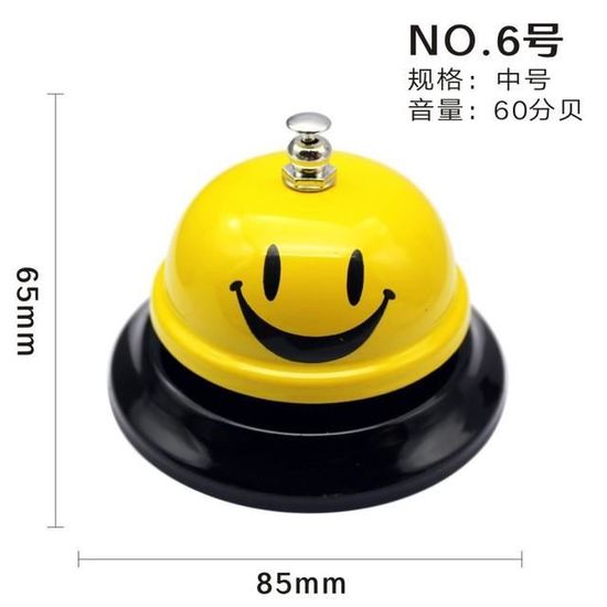 CLOCHE DE SERVICE,M-Y smiley -85mm--Cloche D'appel De Noël, Bureau ...